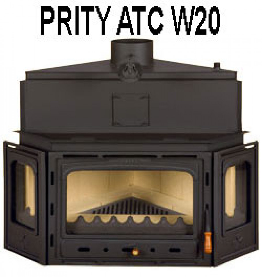 Semineu pe lemne prity atc w20, 25 kw | Calor